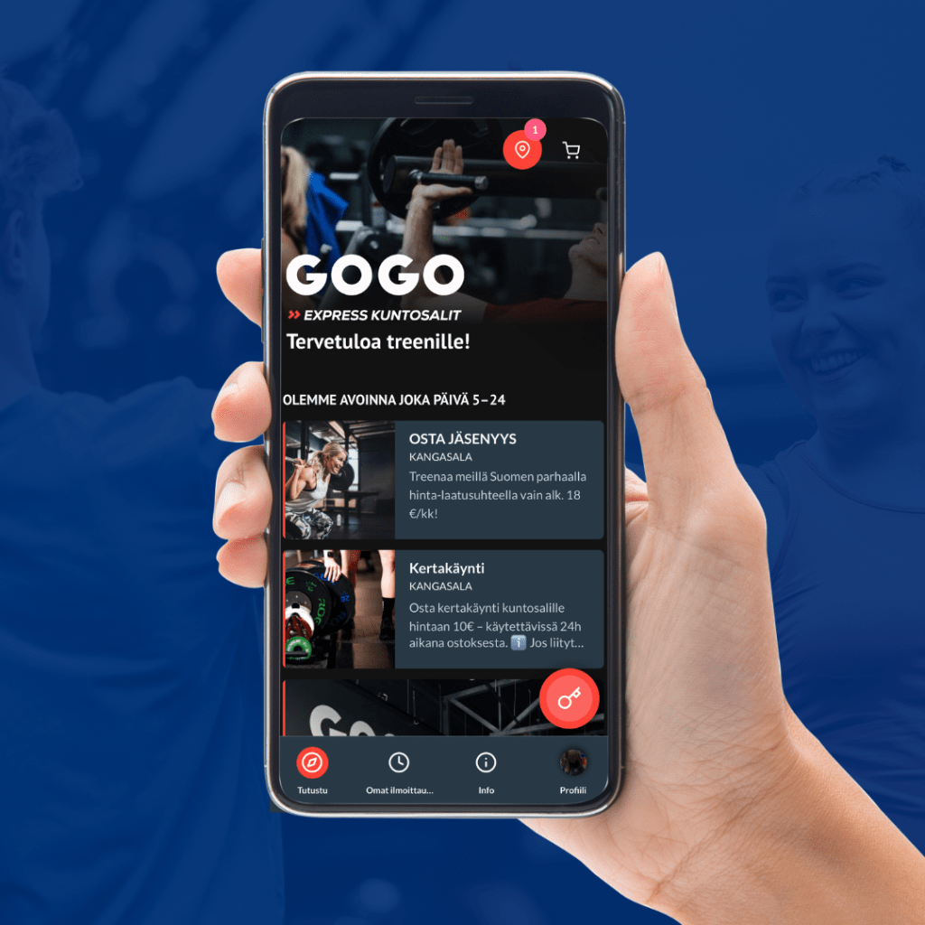 Keljo – treenit alk. 19,90 €/kk - GOGO Express -kuntosalit